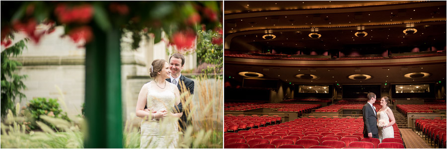 IU Auditorium Wedding Bloomington | Taryn + Matt